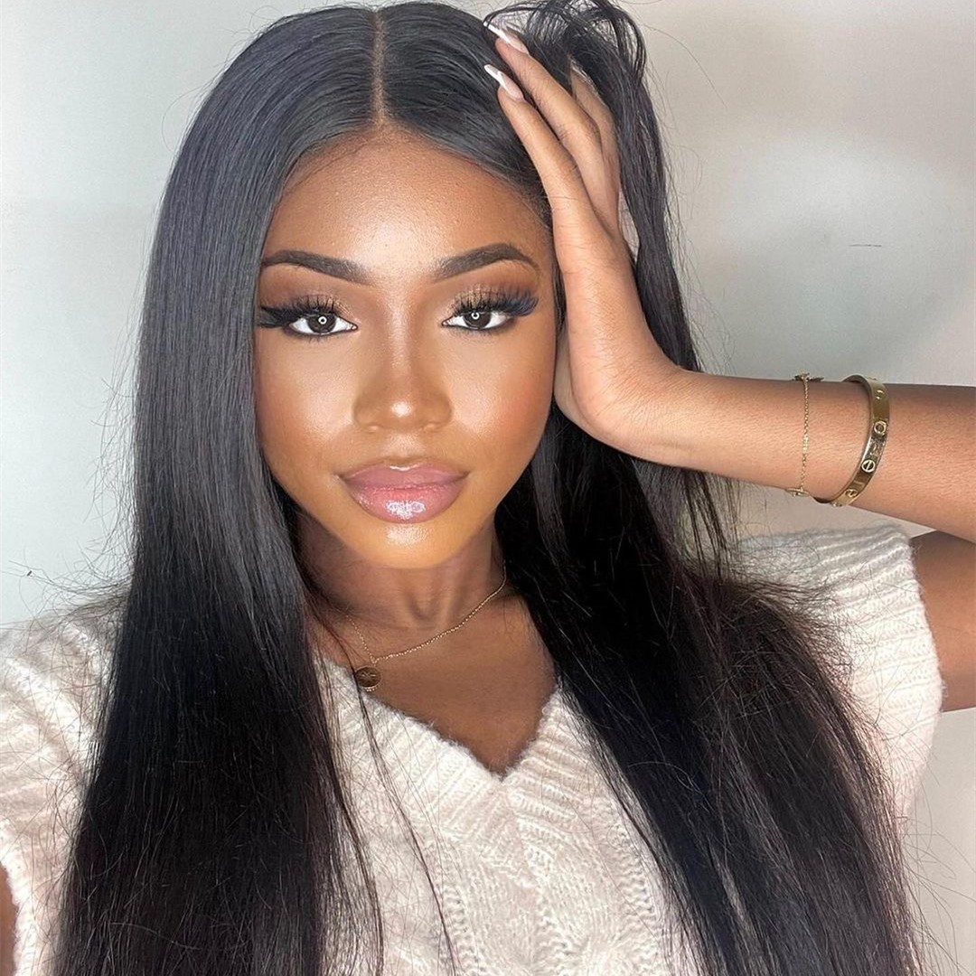 Wigfever Beginner Friendly Glueless Wig Silky Straight 180% Density 13* ...