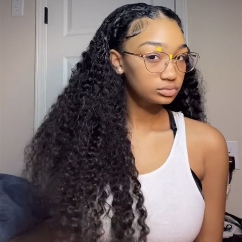 V-Part Deep Wave No Leave Out Thin Part Human Hair Extensions WigFever