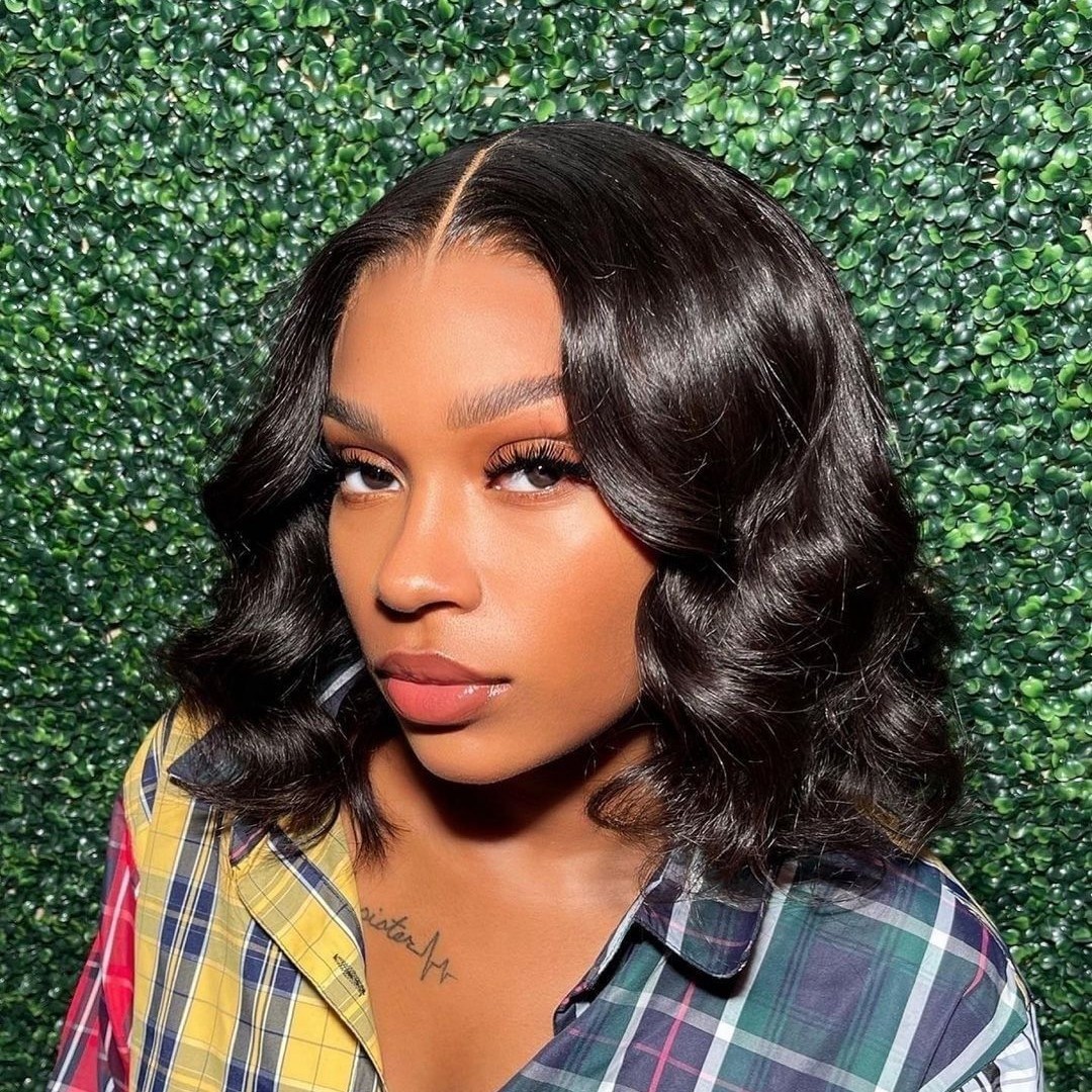 Body Wave Lace Front Bob Wig Virgin Human Hair WigFever